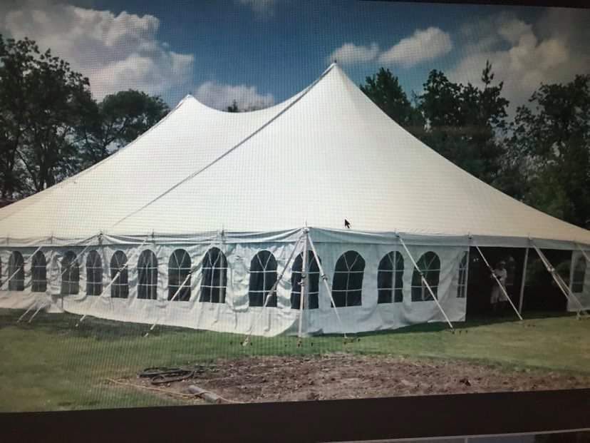 40X60 White High Peak Pole Tent – Luna Party Rental