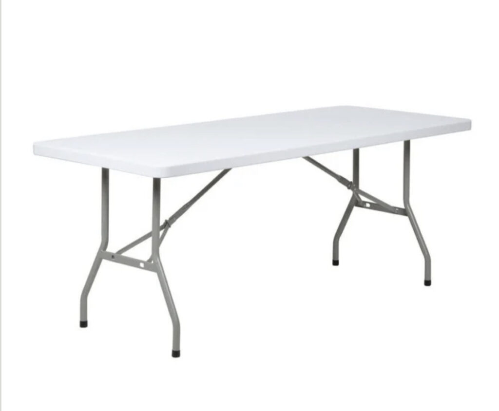 6′ Plastic Rectangular Table – Luna Party Rental